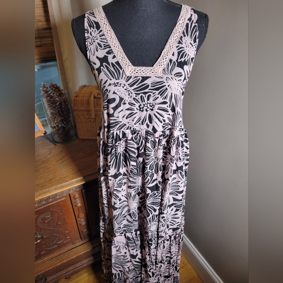 Free People | Dresses | Intimately Free People Tiers For You Black And ...